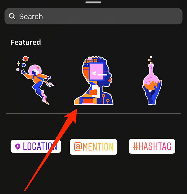 Instagram: How to Use the Women in STEM Stickers in Stories